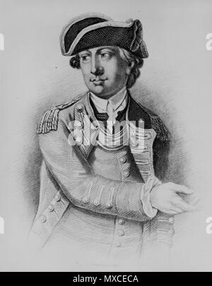 . English: Engraving of Charles Lee, from the 18th century. not ...