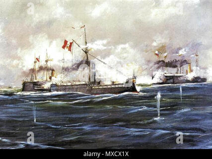 . Naval Combat of Angamos, 1879 439 Naval Battle of Angamos 1879 Stock ...