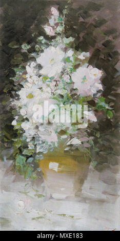 'Flori in vas' (Flowers in a Vase) by Stefan Dimitrescu is a still life ...