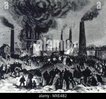 OAKS COLLIERY 1866 Stock Photo - Alamy