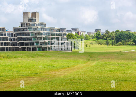 Ziggurats at the University of East Anglia UEA in Norwich UK - the ...