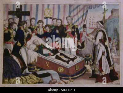 . The opening of Napoleon’s casket on St. Helena in October 1840 ...