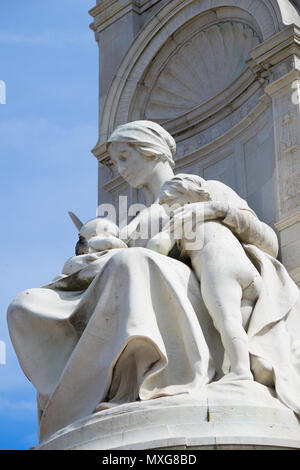 Motherhood sculpture by Sir Thomas Brock the Queen Victoria Memorial ...