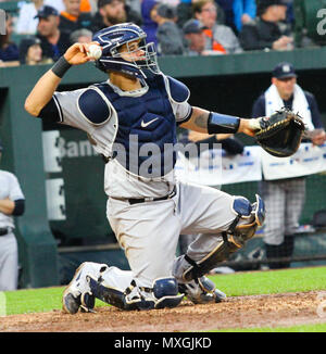 Baltimore Orioles catcher Gary Sánchez (99) in the first inning during ...
