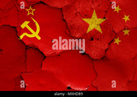 flags of Soviet Union and China Stock Photo - Alamy