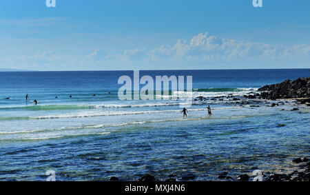 surfing tea tree bay noosa Stock Photo - Alamy