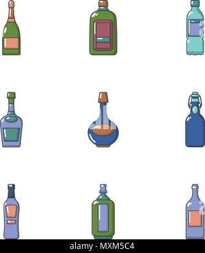 whisky flask alcohol cartoon vector illustration Stock Vector Image ...