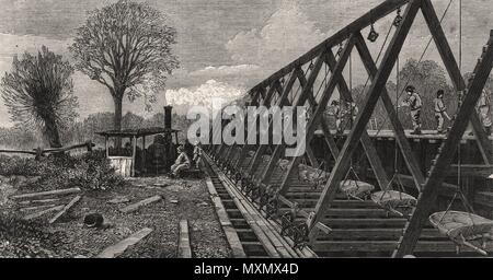 London Main Drainage: barrow-hoist on the southern high-level sewer at ...