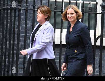 Former cabinet ministers Maria Miller (left) and Amber Rudd arrive in ...