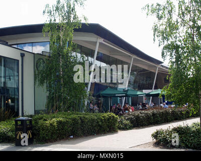 Cobham services M25 motorway sign Stock Photo - Alamy