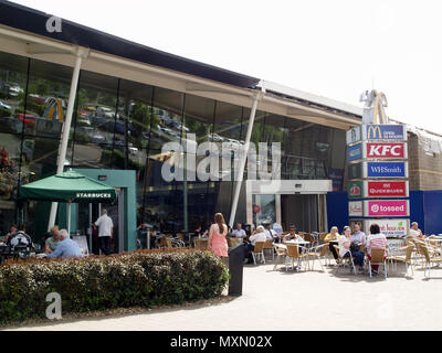 Cobham services M25 motorway sign Stock Photo - Alamy