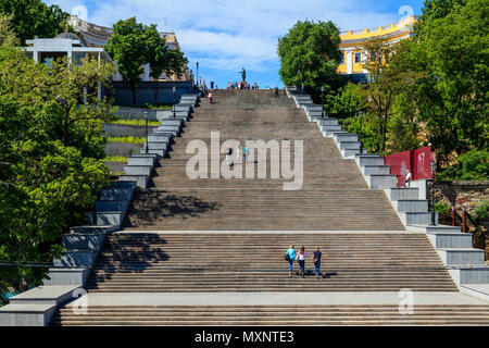 Potemkin Stairs, or Potemkin Steps, Odessa, Black sea, Ukraine Stock ...