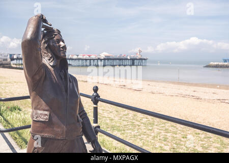 Aviator bronze statue Stock Photo - Alamy