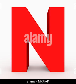 letter Y 3d cubic red isolated on white - 3d rendering Stock Photo - Alamy