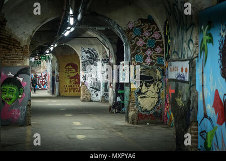 Basements covered in graffiti Stock Photo - Alamy