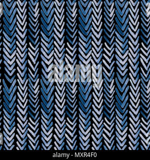 Indigo Blue Geometric ethnic oriental pattern traditional Design for ...