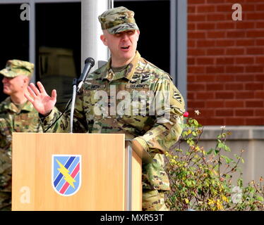 Colonel Matthew Smith, incoming commander of the 48th Infantry Brigade ...