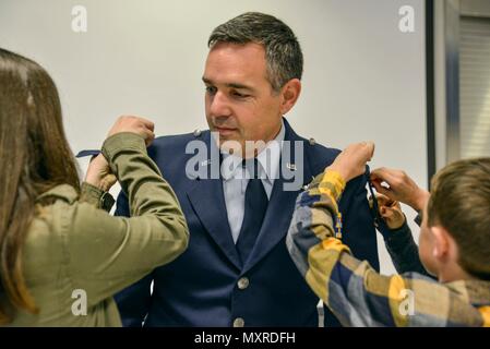 Family members pin new rank on Brig. Gen. David B. Lyons, 12th Air ...
