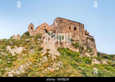 Roccella Ionica, Calabria, Italy: the Castello Carafa and the tower of ...