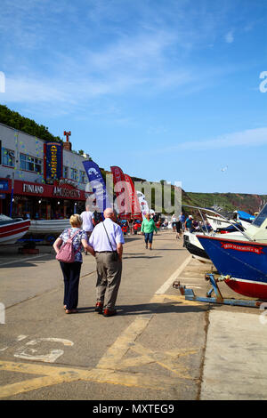 Filey Cobble Fishing Boat Yorkshire vessel North Sea English coast ...
