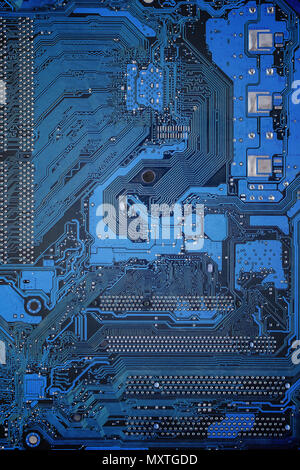 Old printed circuit board background. Vintage circuit board with ...