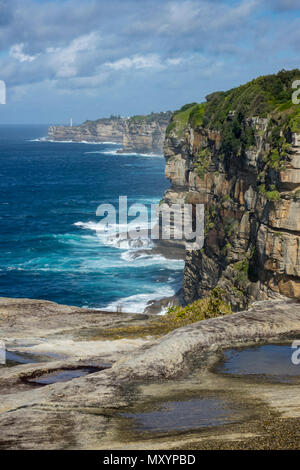 A photograph of the cliffs near Sydney, Australia, taken in 1936 ...