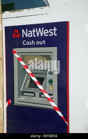 ATM closed. One of many village and town banks closing down in the uk ...