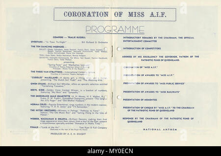 Souvenier Programme of the AIF Competition - Page 6 Stock Photo - Alamy