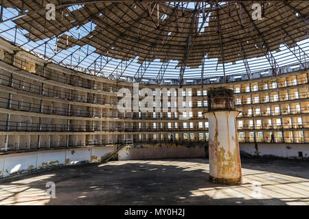 Interior view of the Presidio Modelo, Model Prison, built in the late ...
