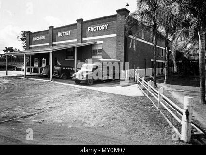 Kingston Butter Factory, January 1952. Dairying was one of the major ...