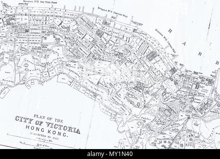 . English: Tai Ping Shan labelled as District No.4 on a 1913 map of ...