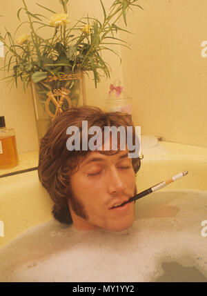 BEE GEES Barry Gibb at his Eaton Square,London, apartment in 1968 ...