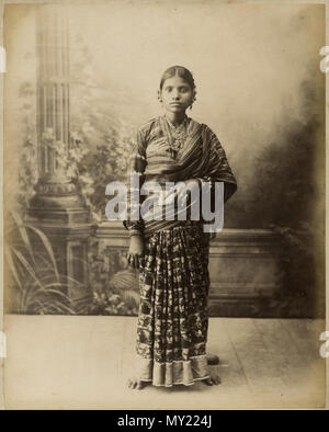 . English: 'Goanese serving maid,' an albumen print, c.1880's Source ...