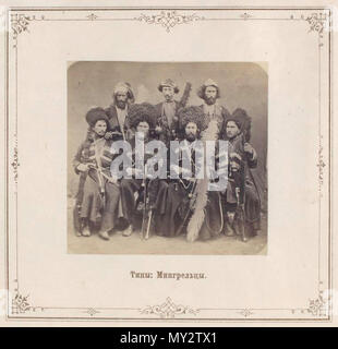 Tipy Mingreltsy. Types of Life The Mingrelians (1865 Stock Photo - Alamy
