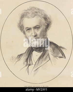 John Romilly, 1st Baron Romilly (1802-1874), Engraving by R. Taylor and ...