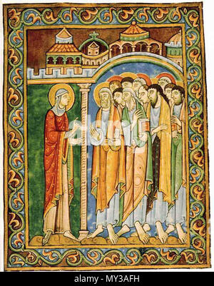 . Mary Magdalen announcing the resurrection to the apostles (St. Albans ...