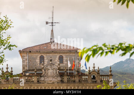 Irun, Spain - April 27, 2018: Architectural detail of City Hall of the ...