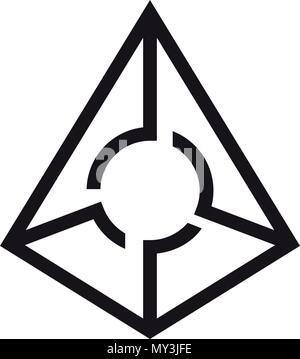 cryptocurrency augur symbol isolated icon Stock Vector Image & Art - Alamy