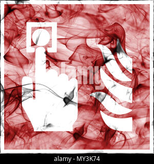 Emergency smoke symbols for firefighting equipment. Standard fire ...