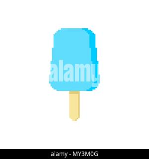 Eskimo pixel art. Ice cream 8 bit. vector illustration Stock Vector ...