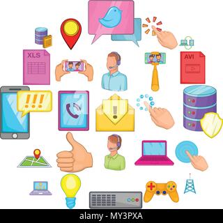 SEO expert icons set, cartoon style Stock Vector Image & Art - Alamy