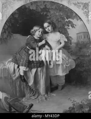 . English: Portraiture of two children. . Julius Schoppe (1795–1868 ...