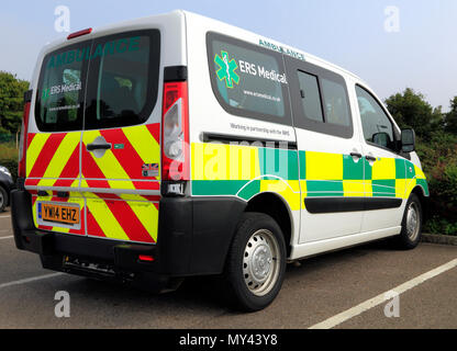 ERS Medical Ambulance, partner of NHS, Norfolk, England, UK Stock Photo ...