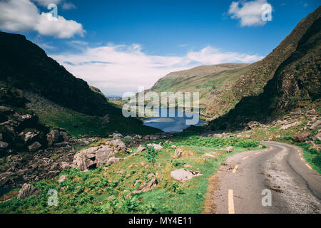 Gap of Dunloe on a sunny day in Summer. - County Kerry, Ireland : May ...
