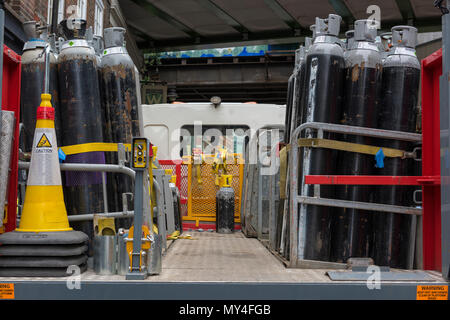 Medical gas cylinders Stock Photo - Alamy