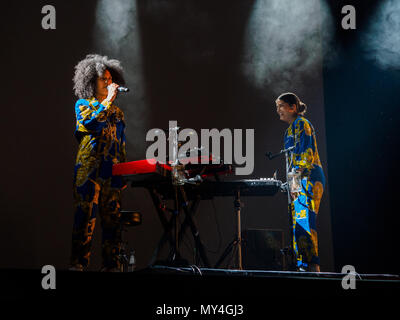 IBEYI performance at Primavera Sound 2018, Parc del Forum, Barcelona ...