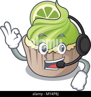 Singing lemon cupcake mascot cartoon Stock Vector Image & Art - Alamy