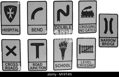 Y ROADS CROSSING, ROAD SIGNS, VINTAGE NAPOLEONIC SANDSTONE COLUMN ...