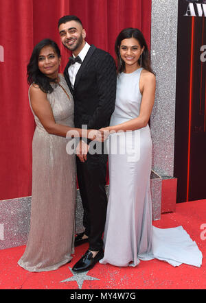 Bharti Patel, Sunjay Midda and Lisa Ambalavana attending the British ...