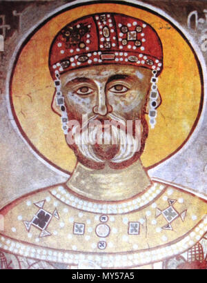 King David IV the Builder. Gelati fresco Stock Photo - Alamy